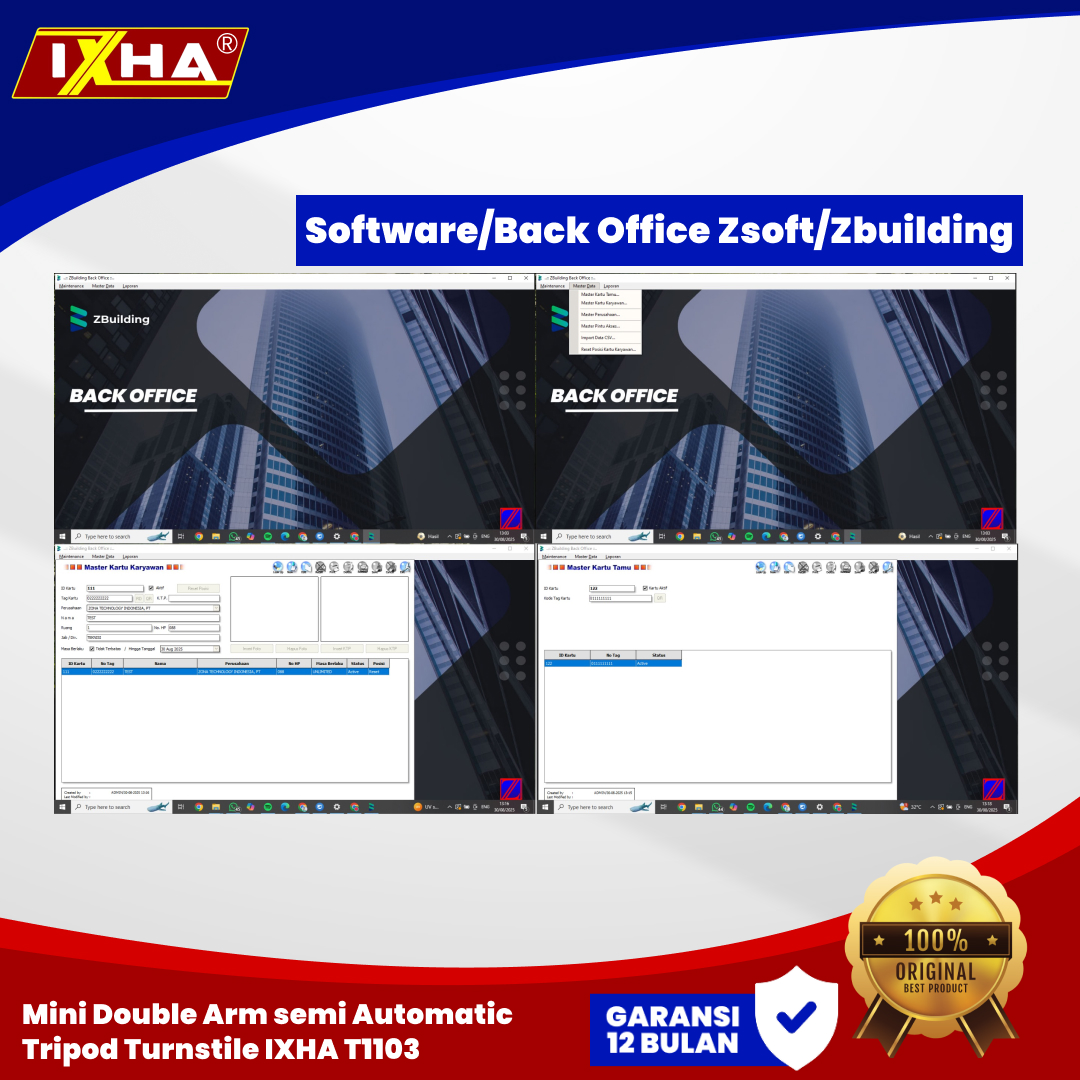 Mini Double Arm semi Automatic Tripod Turnstile IXHA T1103 - IXHA Merk ...