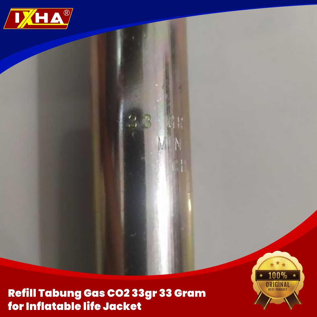 Refill Tabung Gas CO2 33gr 33 Gram for Inflatable life Jacket - IXHA ...
