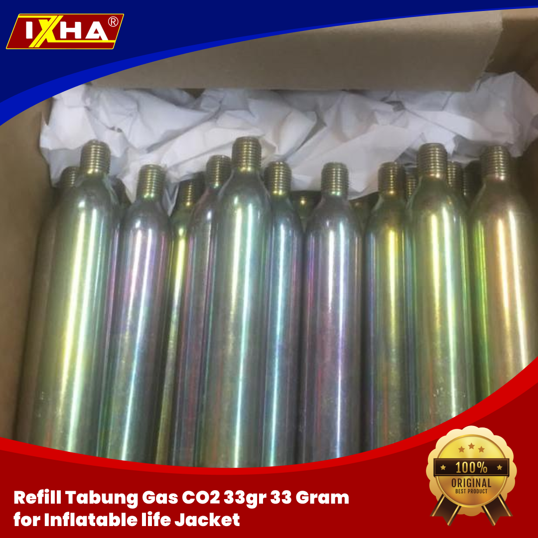 Refill Tabung Gas CO2 33gr 33 Gram for Inflatable life Jacket - IXHA ...