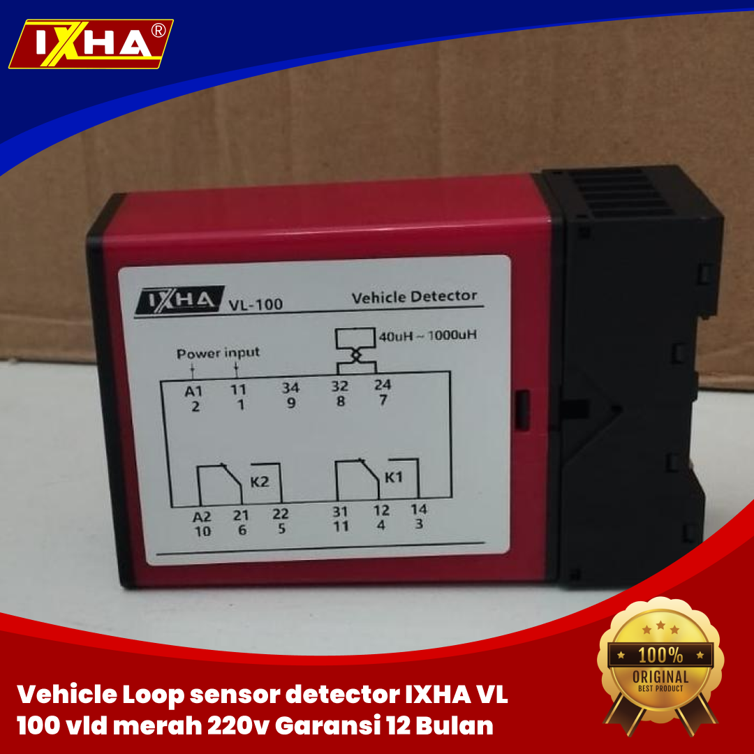 Vehicle Loop sensor detector IXHA VL 100 vld merah 220v Garansi 12 ...