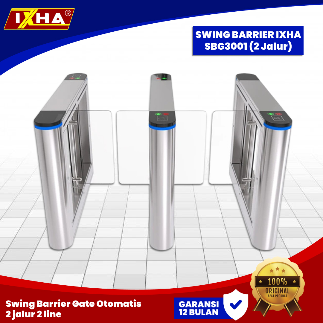 Swing Barrier Gate Otomatis 2 jalur - IXHA Merk Barrier Gate , alat ...