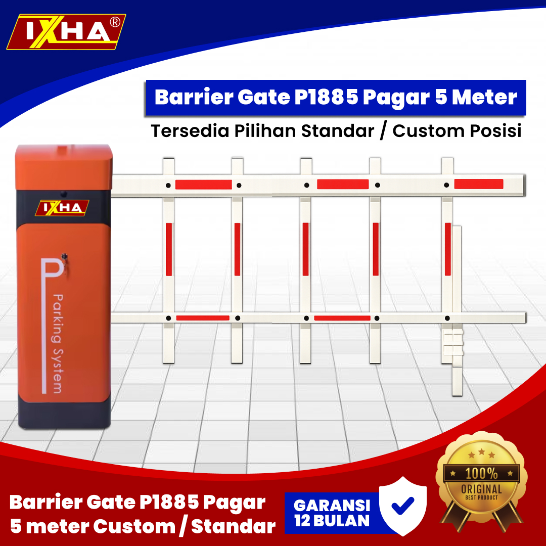 Barrier Gate pagar P1885 dengan Palang Pagar 5 meter 5m - IXHA Merk ...