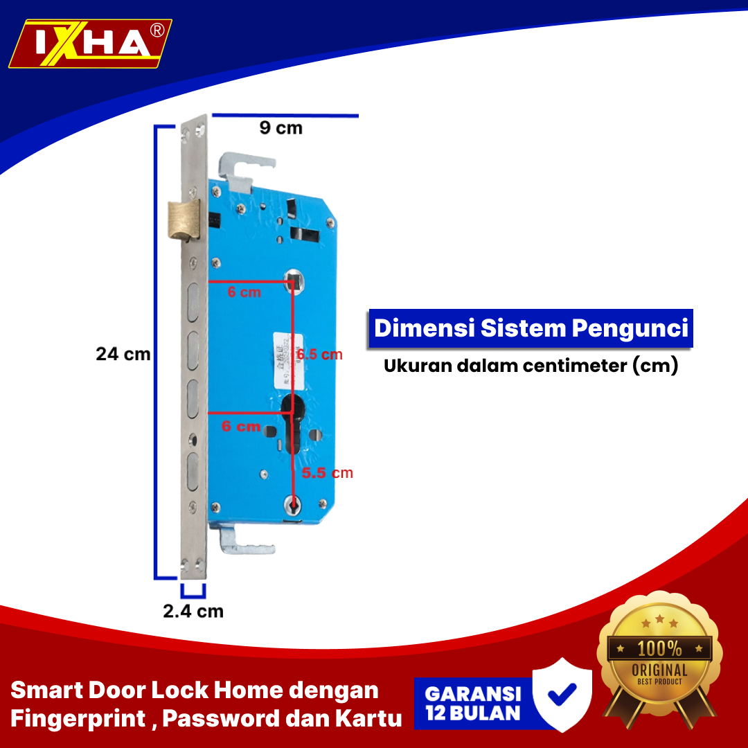 Smart door Lock Home gagang pintu menggunakan Fingerprint , Password ...